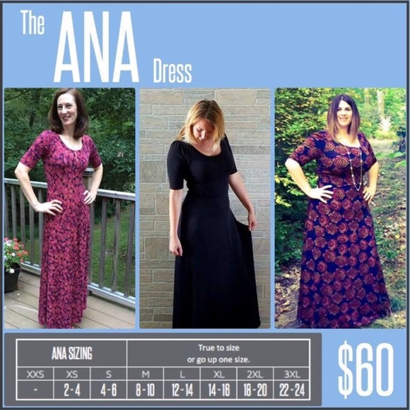 LuLaRoe | Dresses | Lularoe Ana Maxi Dress | Poshmark